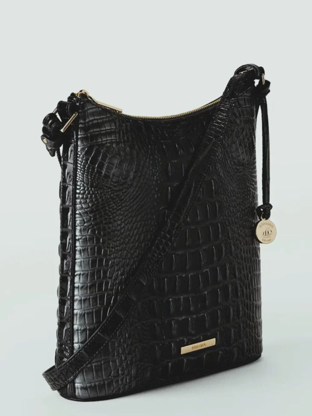 Brahmin | Bags | Nwt Brahmin Katie Black Melbourne Leather Crossbody ...
